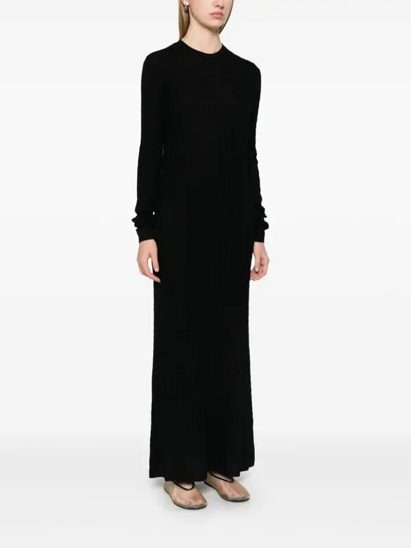 TOTEME Cable-knit Maxi Dress - Black