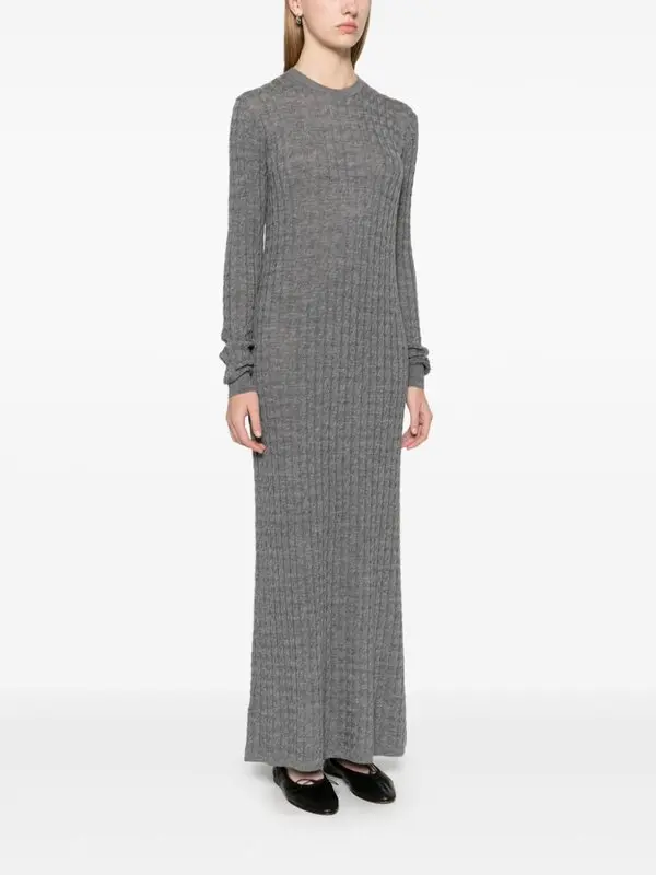TOTEME Cable-knit Maxi Dress - Grey