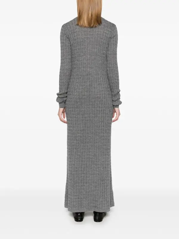TOTEME Cable-knit Maxi Dress - Grey