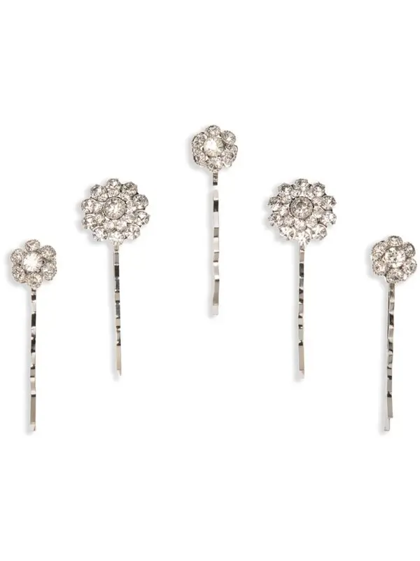 JENNIFER BEHR Nora Bobby Pins - Silver