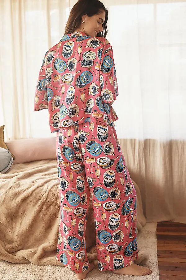 PRINTFRESH Champagne & Caviar Pajama Set