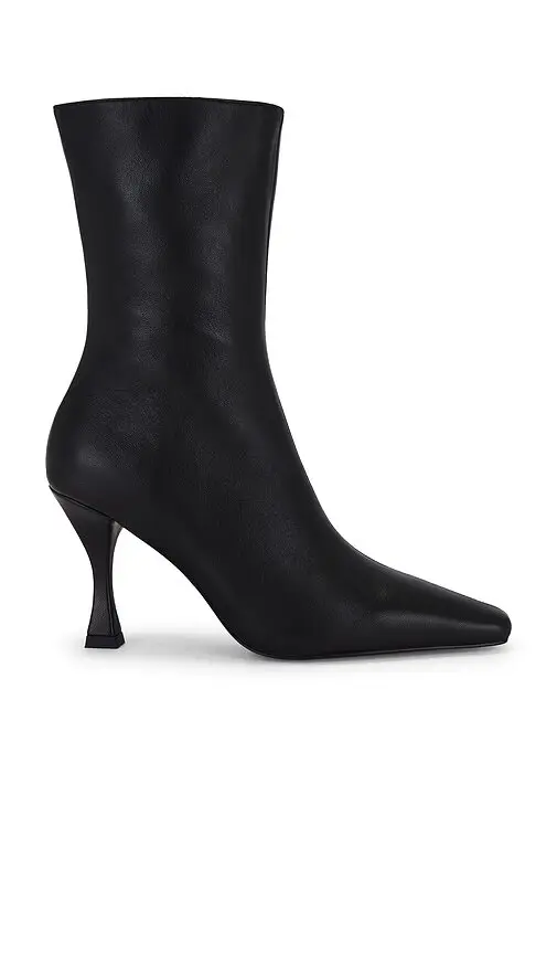 Raye Square Toe Zip Up High Heel Boots