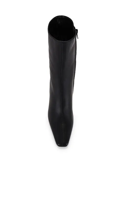 Raye Square Toe Zip Up High Heel Boots