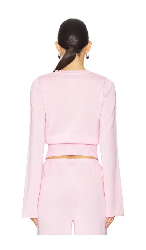 SNDYS. X Revolve Button Up August Top - Blush