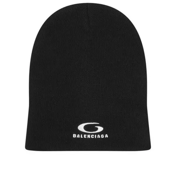 Balenciaga Logo Beanie In Black - 35% Off | Editorialist