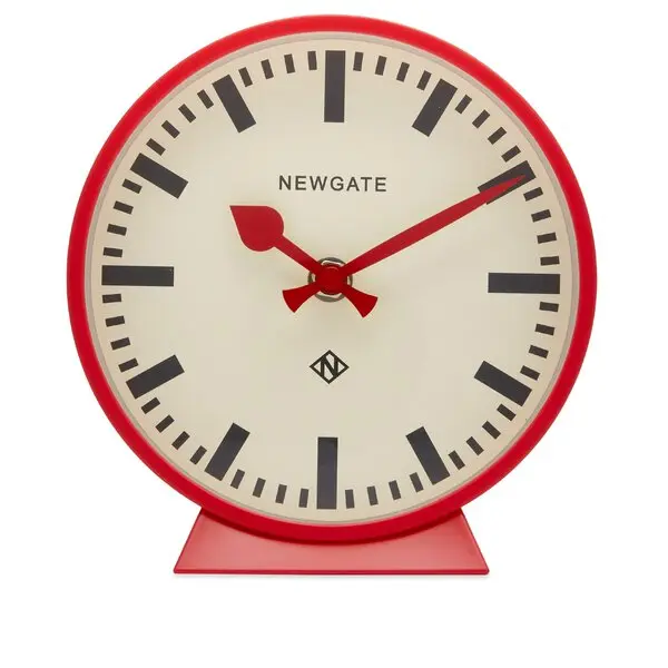 NEWGATE Railway Mantel Clock - Red