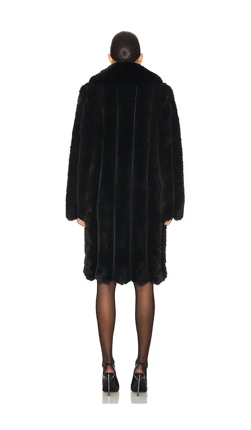 Nbd Nadia Faux Fur Coat - Black