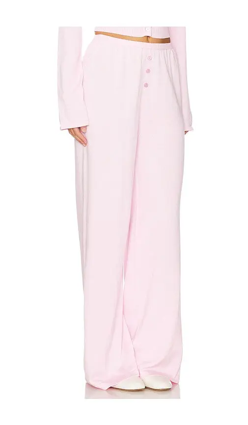 SNDYS. August Button Pants - Pink