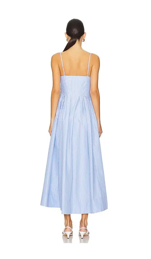 Simkhai Kittiya Stripe Midi Dress - Harbour Blue Stripe