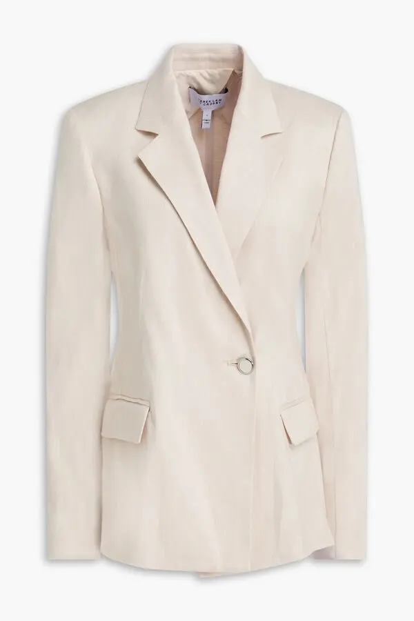 Derek Lam 10 Crosby Mateo Linen-blend Twill Blazer