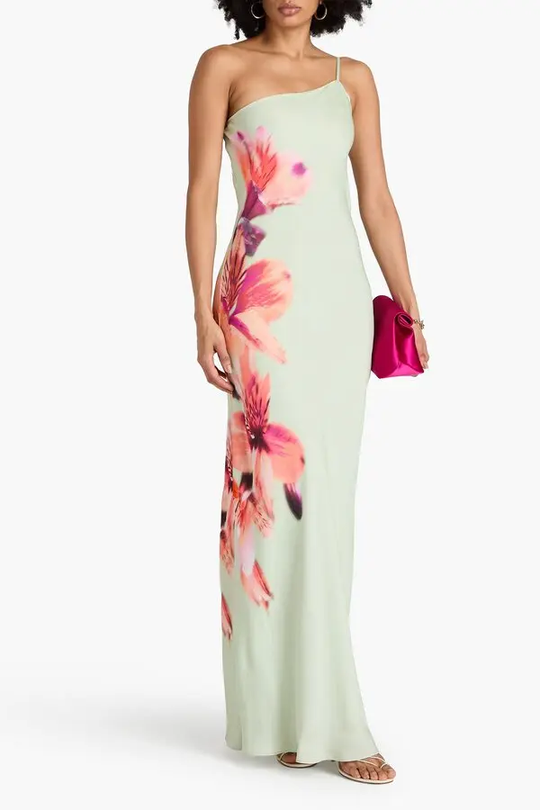 Derek Lam 10 Crosby Milou One-Shoulder Gown In Light Green - 80% Off |  Editorialist