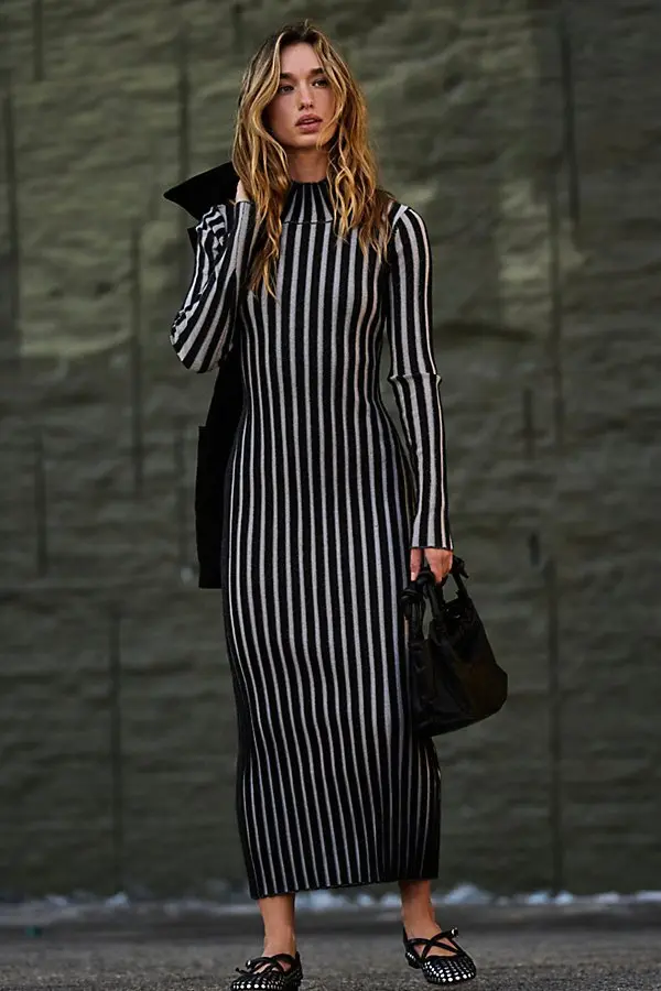 princess polly baby blue dress Free People Lucia Sweater Maxi Dress In Black Combo - 49% Off