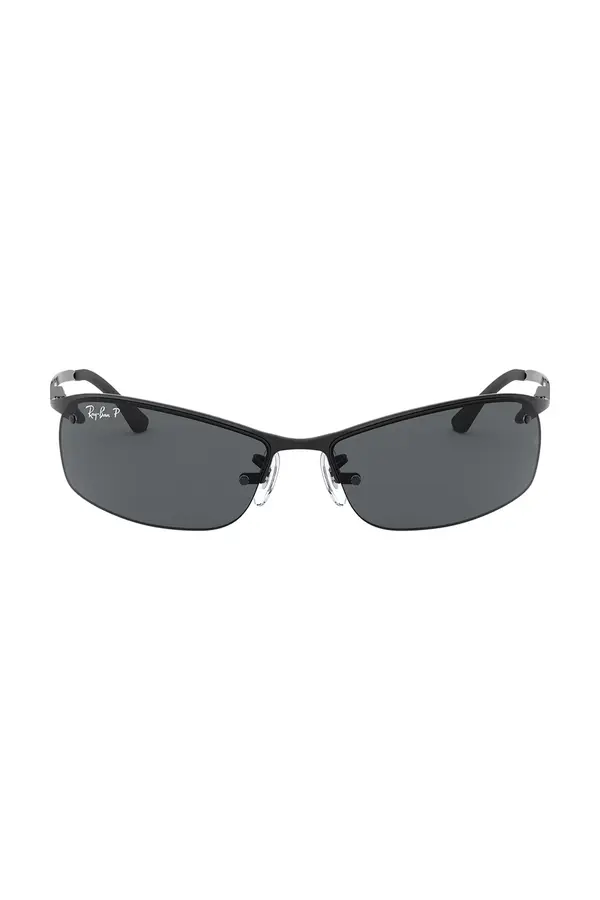 Ray-ban Rectangle Sunglasses With Polarized Lenses - Black