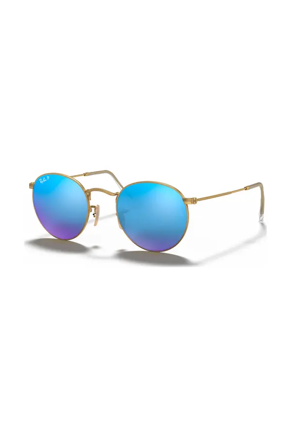 Ray-ban Round Flash Lenses - Blue
