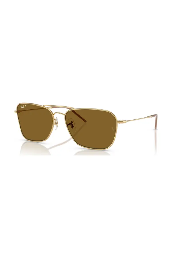 Ray-ban Caravan Reverse Square Sunglasses - Gold