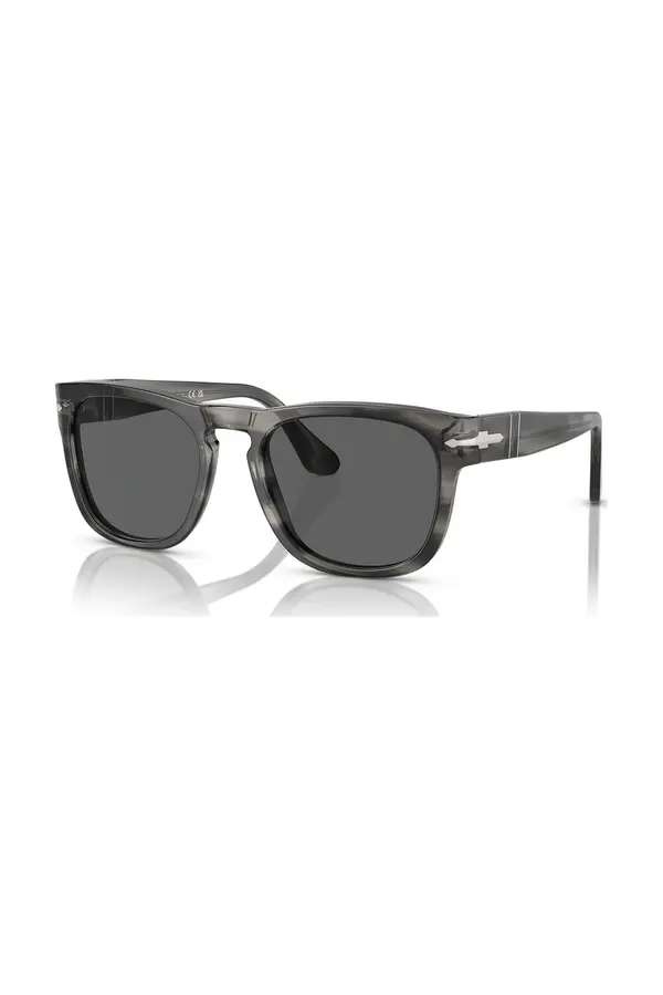 Persol Sunglasses Square Acetate Frame - Stripe