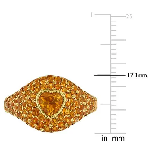 JULIANNA B. Heart Cluster Cocktail Ring