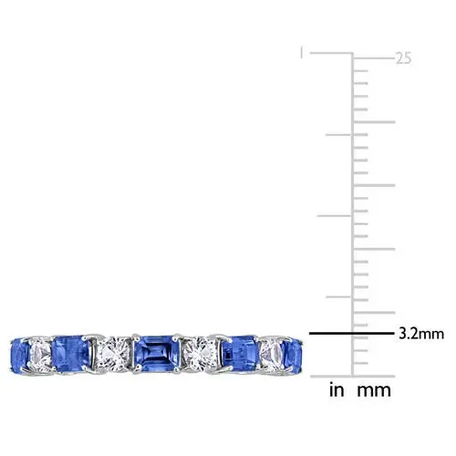 JULIANNA B. Semi-eternity Ring - Sapphire