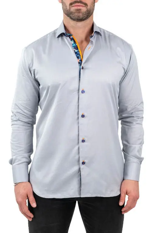 MACEOO Einstein Jacqslate Button-up Shirt - Grey