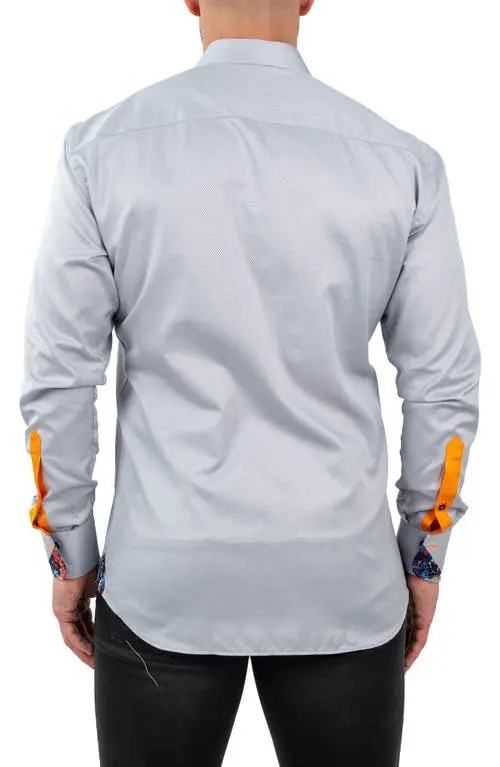 MACEOO Einstein Jacqslate Button-up Shirt - Grey