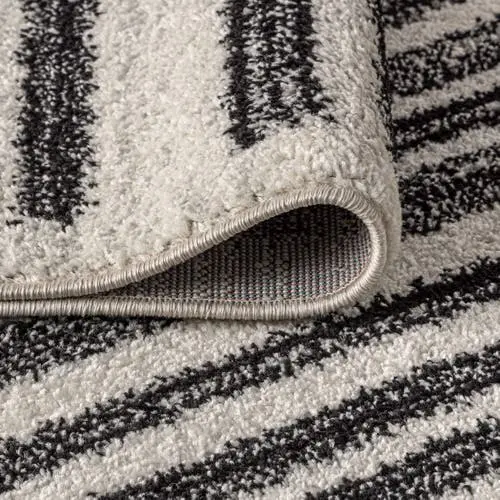 JONATHAN Y Khalil Modern Berber Stripe Round Area Rug
