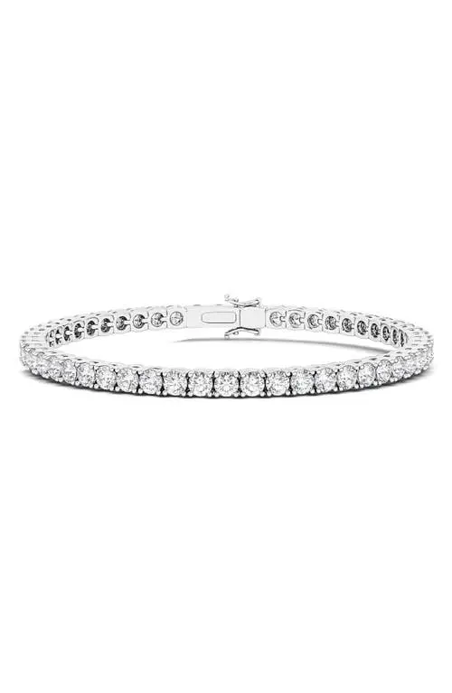 HAUTECARAT Round-cut Lab-grown Diamond Tennis Bracelet - White Gold