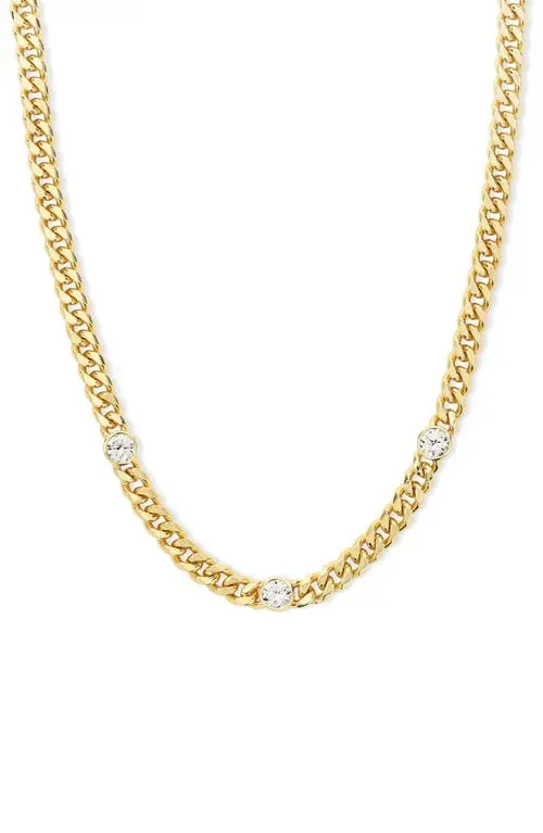 Melinda Maria Julian Triple Station Chain Necklace - Goldhite