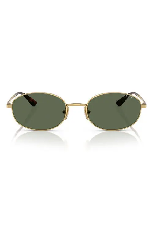 VOGUE 56mm Oval Sunglasses - Gold