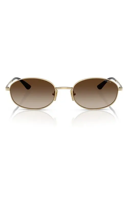 VOGUE 56mm Oval Sunglasses - Pale Gold