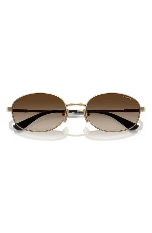 VOGUE 56mm Oval Sunglasses - Pale Gold