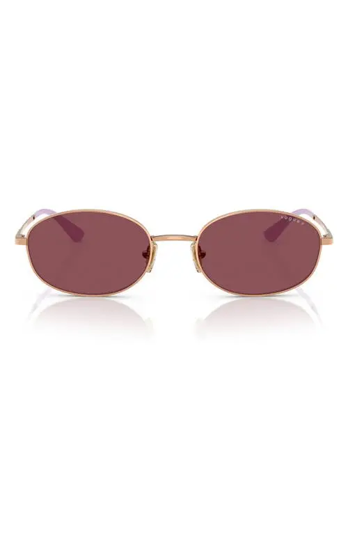 VOGUE 56mm Oval Sunglasses - Rose Gold