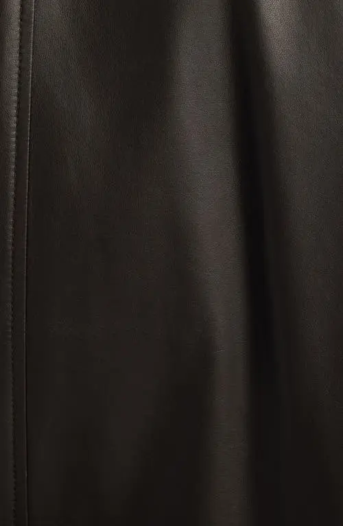 Emporio Armani Leather Bomber Jacket