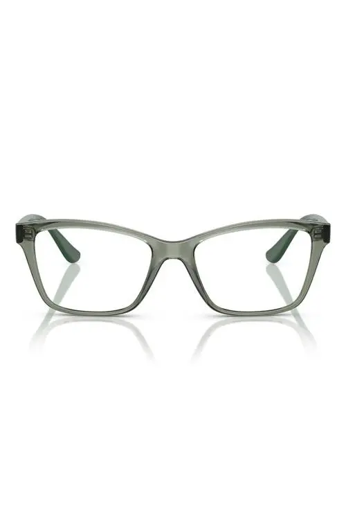 VOGUE 53mm Rectangular Optical Glasses - Green