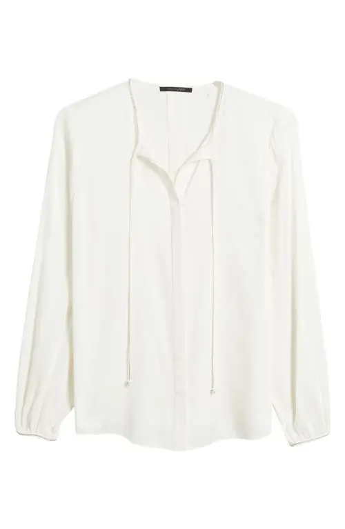 Kobi Halperin Eliza Silk Blend Button-up Top - Ivory