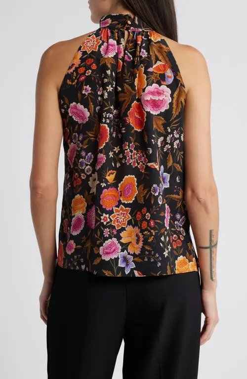 Kobi Halperin Madison Floral Silk Halter Top