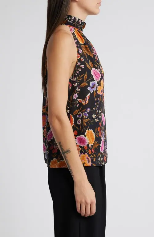 Kobi Halperin Madison Floral Silk Halter Top