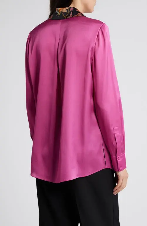 Kobi Halperin Sabrina Floral Satin Shirt