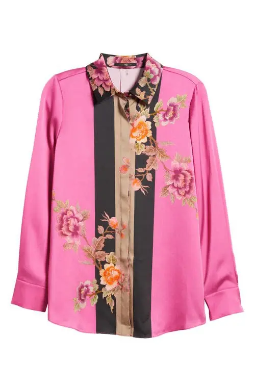 Kobi Halperin Sabrina Floral Satin Shirt