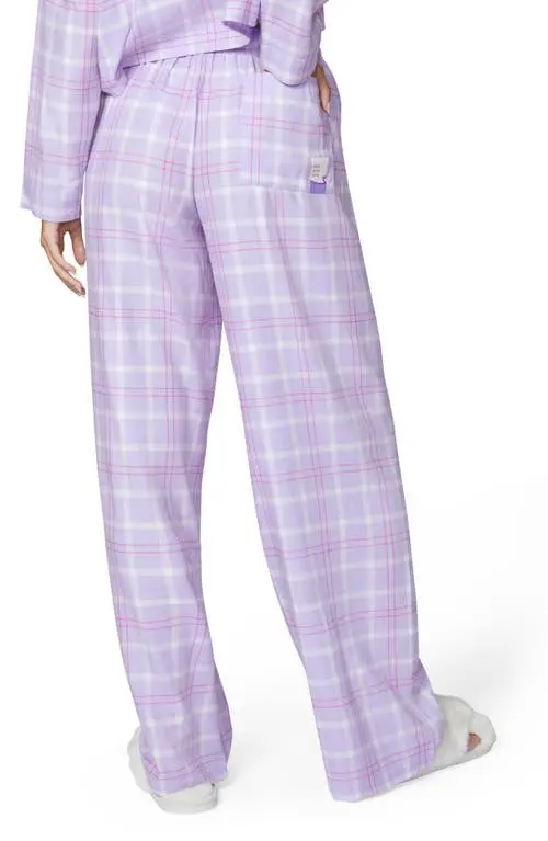 FLORENCE BY MILLS Plaid Flannel Sleep Pants - Millie Lavender Plaid