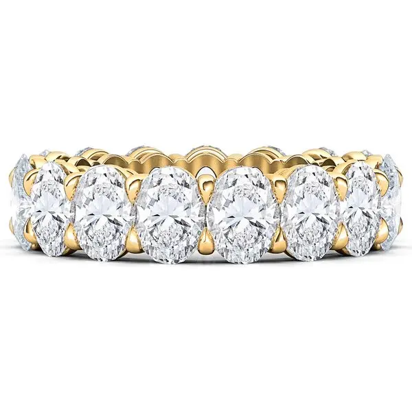 HAUTECARAT 18k Gold Lab Grown Diamond Eternity Ring - Yellow Gold