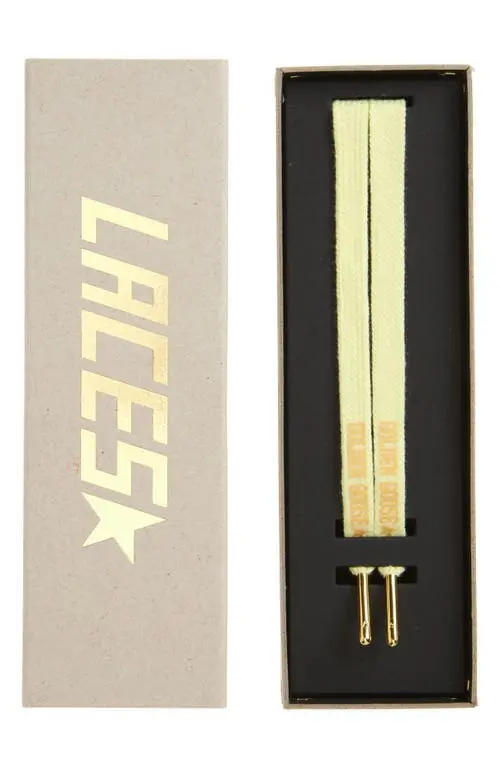 Golden Goose Logo Shoelaces - Giallo