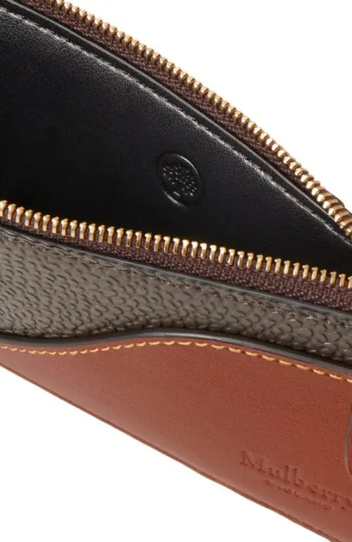 Mulberry Heritage Leather Zipped Long Card Holder
