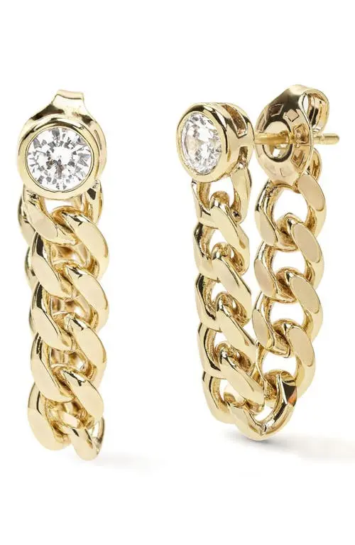 Melinda Maria Julian Chain Hoop Earrings - Goldhite