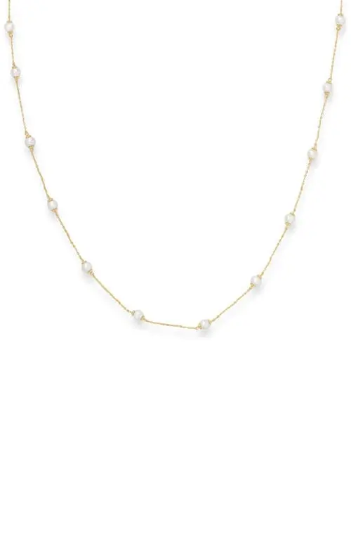 Melinda Maria Faux Pearl Infinity Necklace - Gold