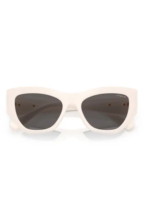 VOGUE 53mm Irregular Sunglasses - Black White