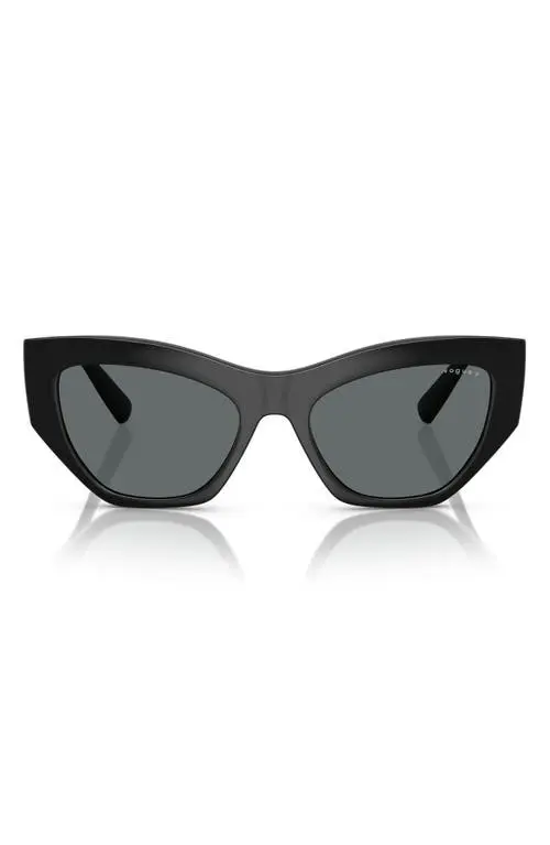 VOGUE 53mm Irregular Sunglasses - Black