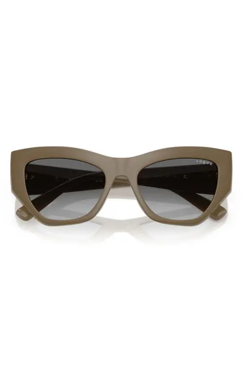 VOGUE 53mm Irregular Sunglasses - Brown Grey