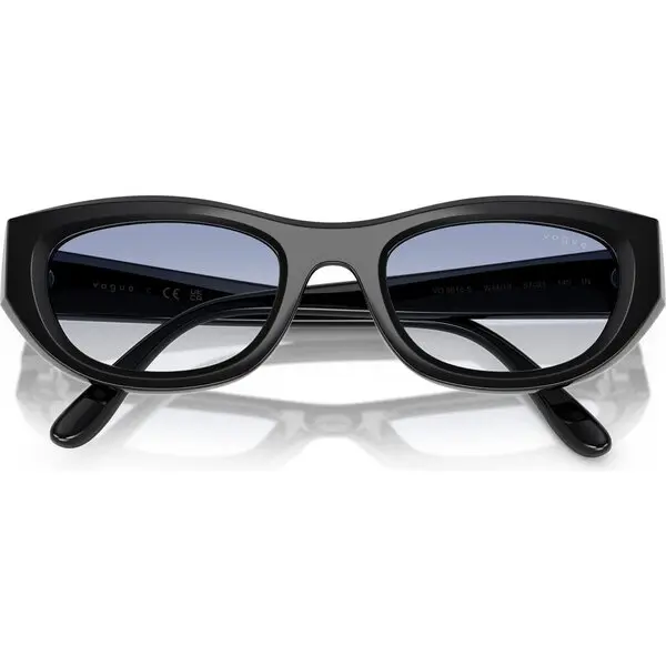 VOGUE 51mm Cat Eye Sunglasses - Black Blue