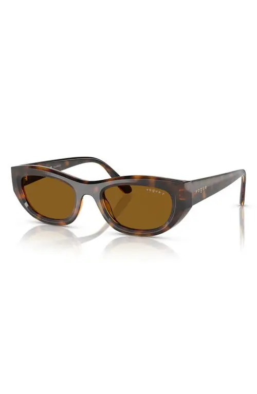 VOGUE 51mm Cat Eye Sunglasses - Havana