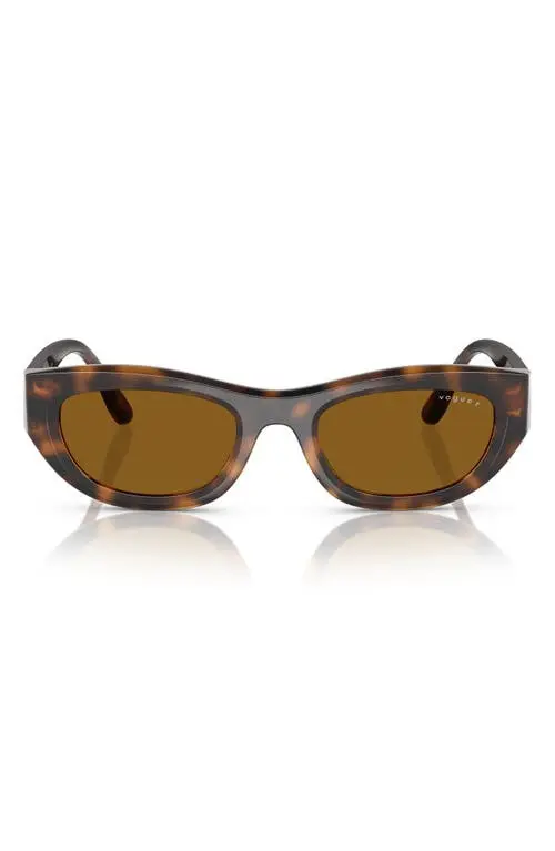 VOGUE 51mm Cat Eye Sunglasses - Havana